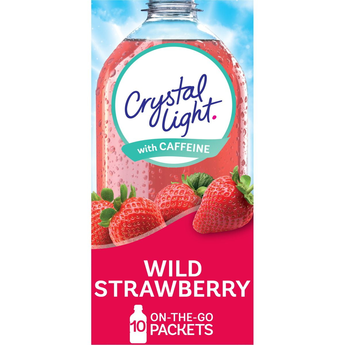 Crystal Light Energy On The Go Wild Strawberry Drink Mix - 10pk/0.11oz ...