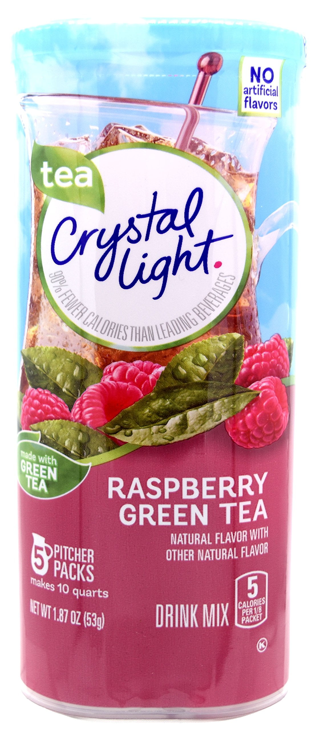 Crystal Light Green Tea Raspberry Drink Mix (20 Pitcher Packets, 4 ...
