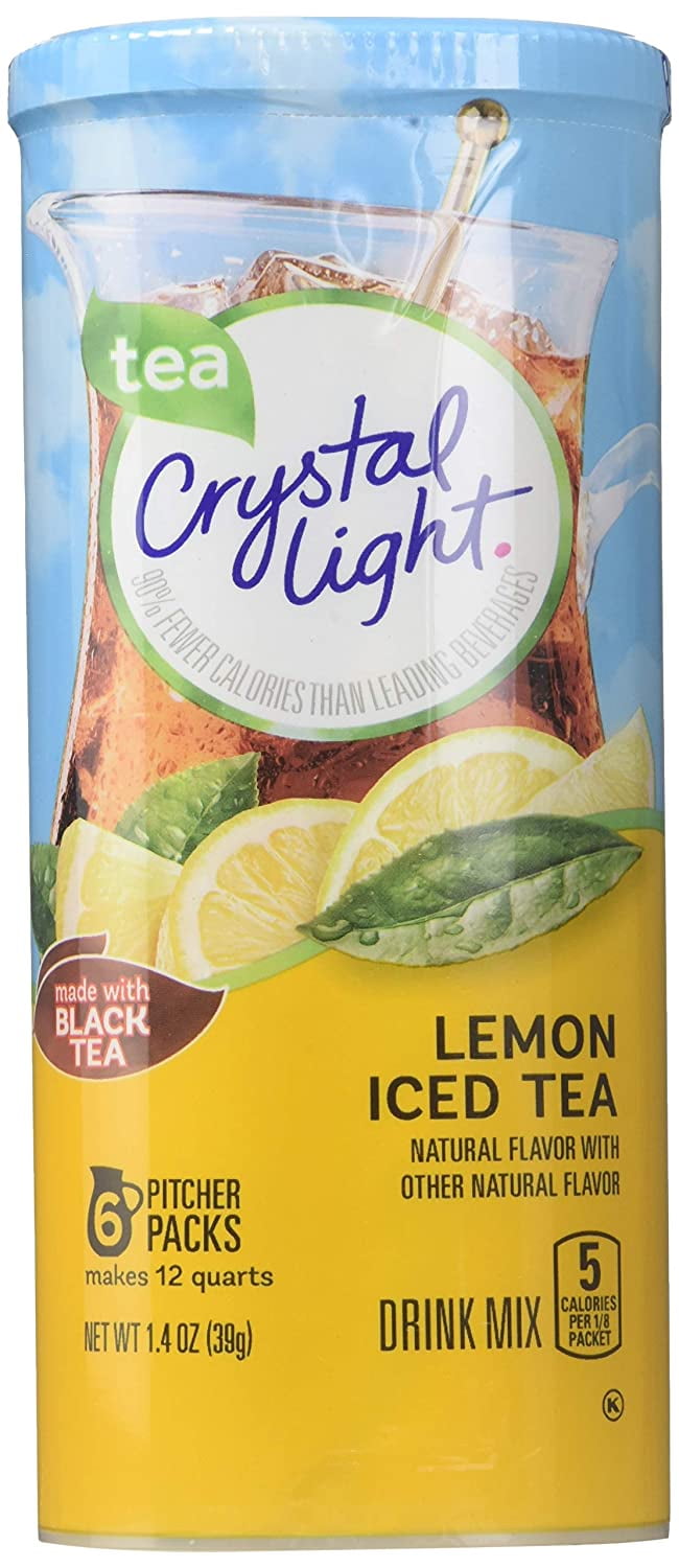 Crystal Light Lemon Iced Tea Drink Mix, 12-Quart Canister (Pack Of 3 ...