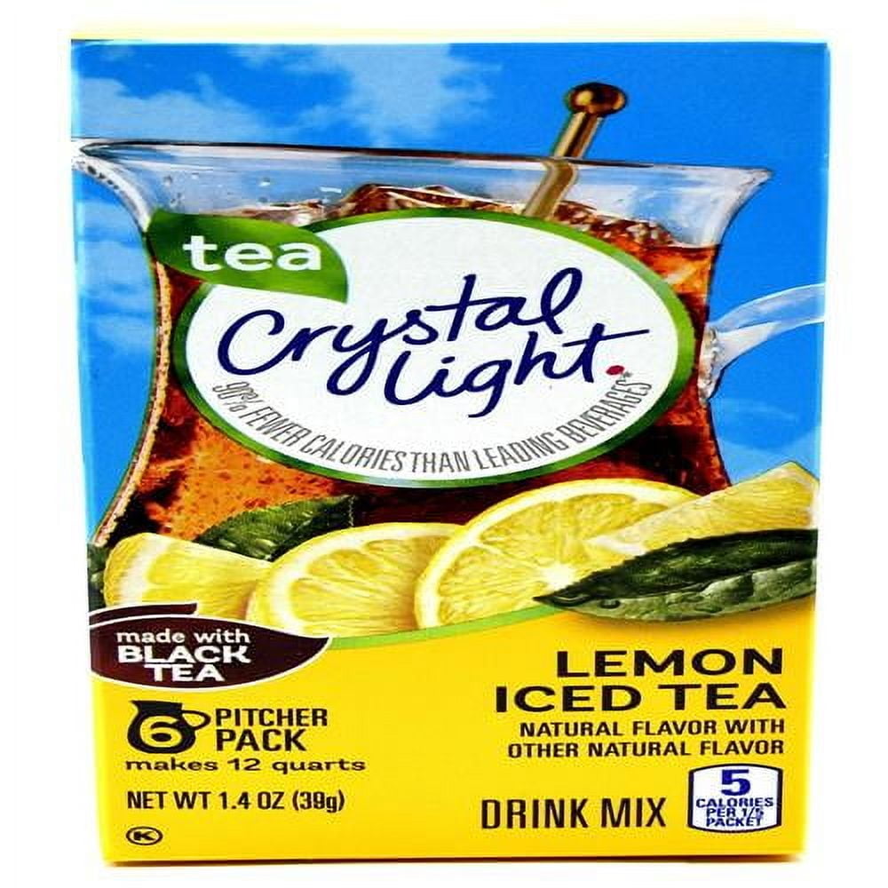 Crystal Light Lemon Iced Tea Drink Mix, 12-Quart Canister (Pack Of 7 ...