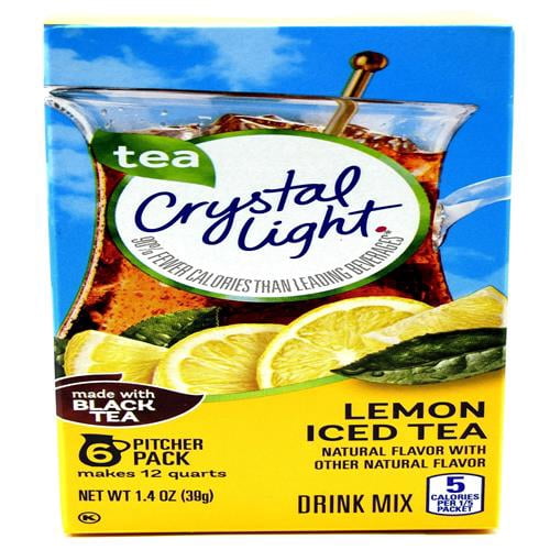 Crystal Light Lemon Iced Tea Drink Mix, 12-Quart Canister (Pack Of 8 ...