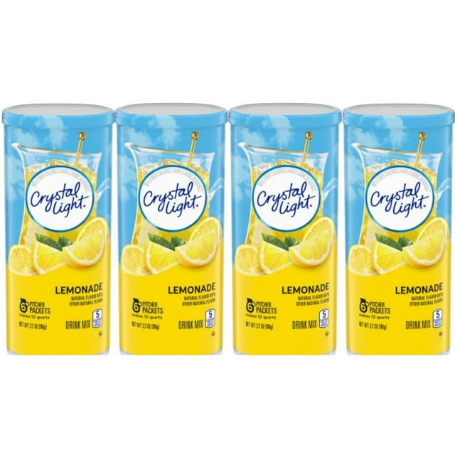 Crystal Light Lemonade Drink Mix, 12-Quart Canisters (Pack of 4 ...
