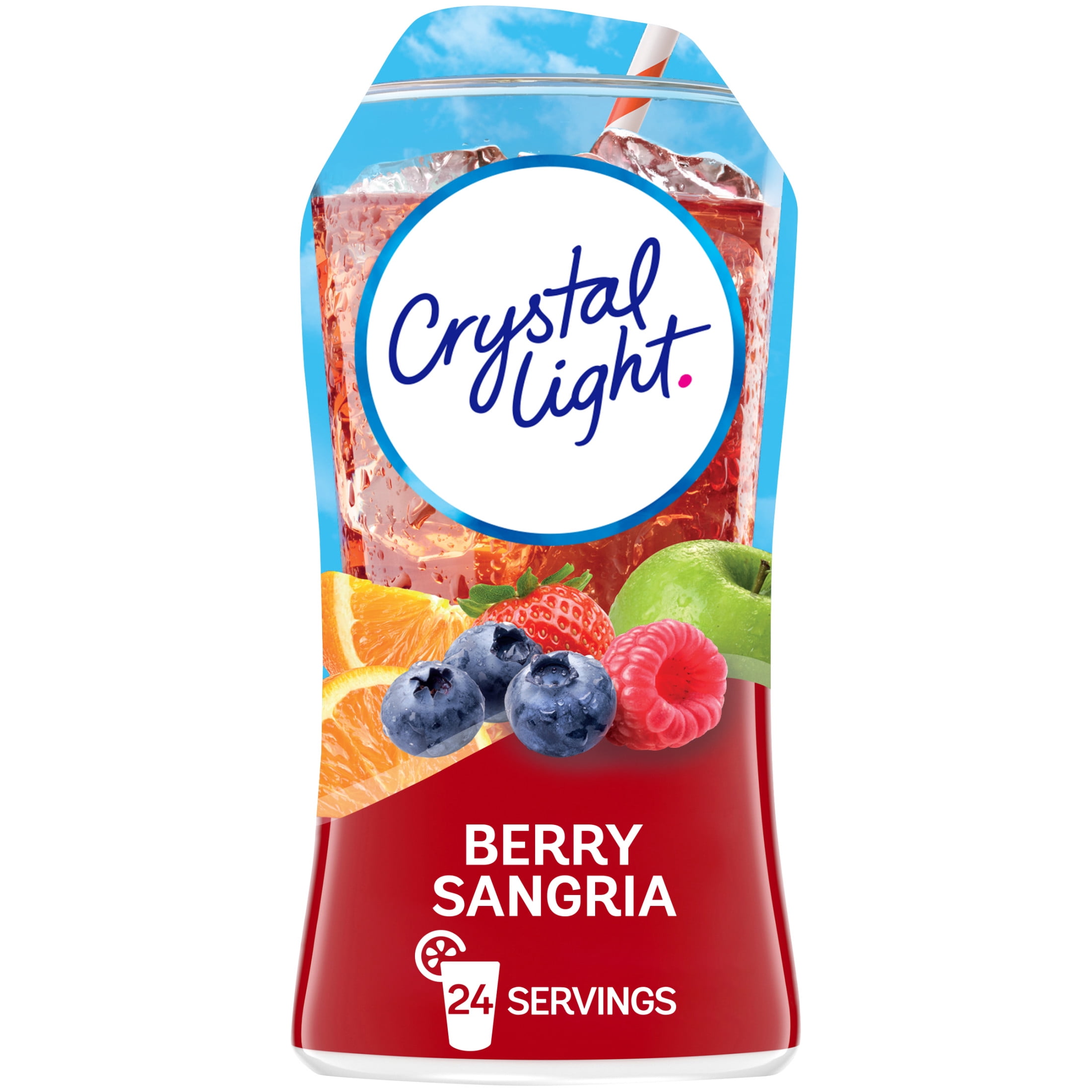 Crystal Light Liquid Berry Sangria Naturally Flavored Drink Mix, 1.62 ...