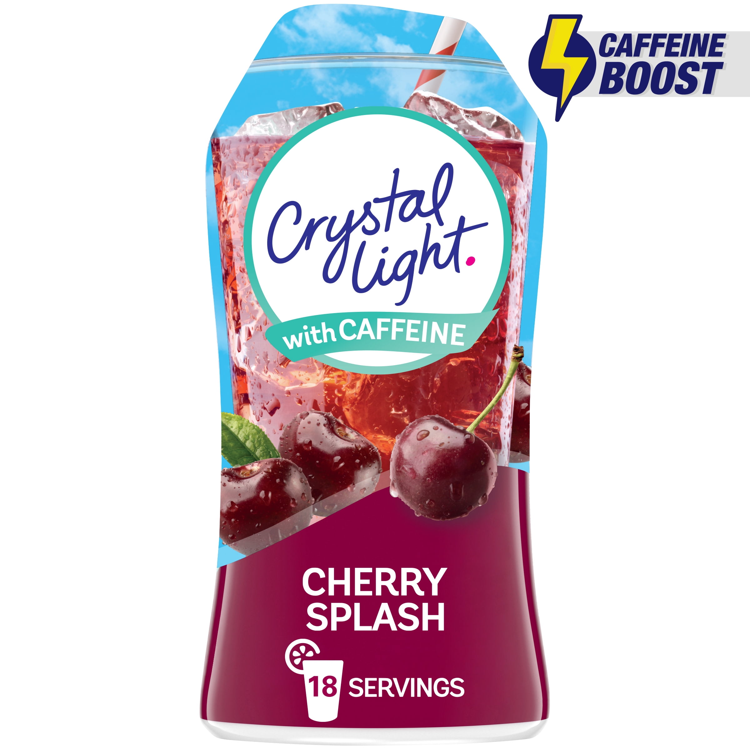 Crystal Light Liquid Cherry Splash Naturally Flavored Drink Mix with ...