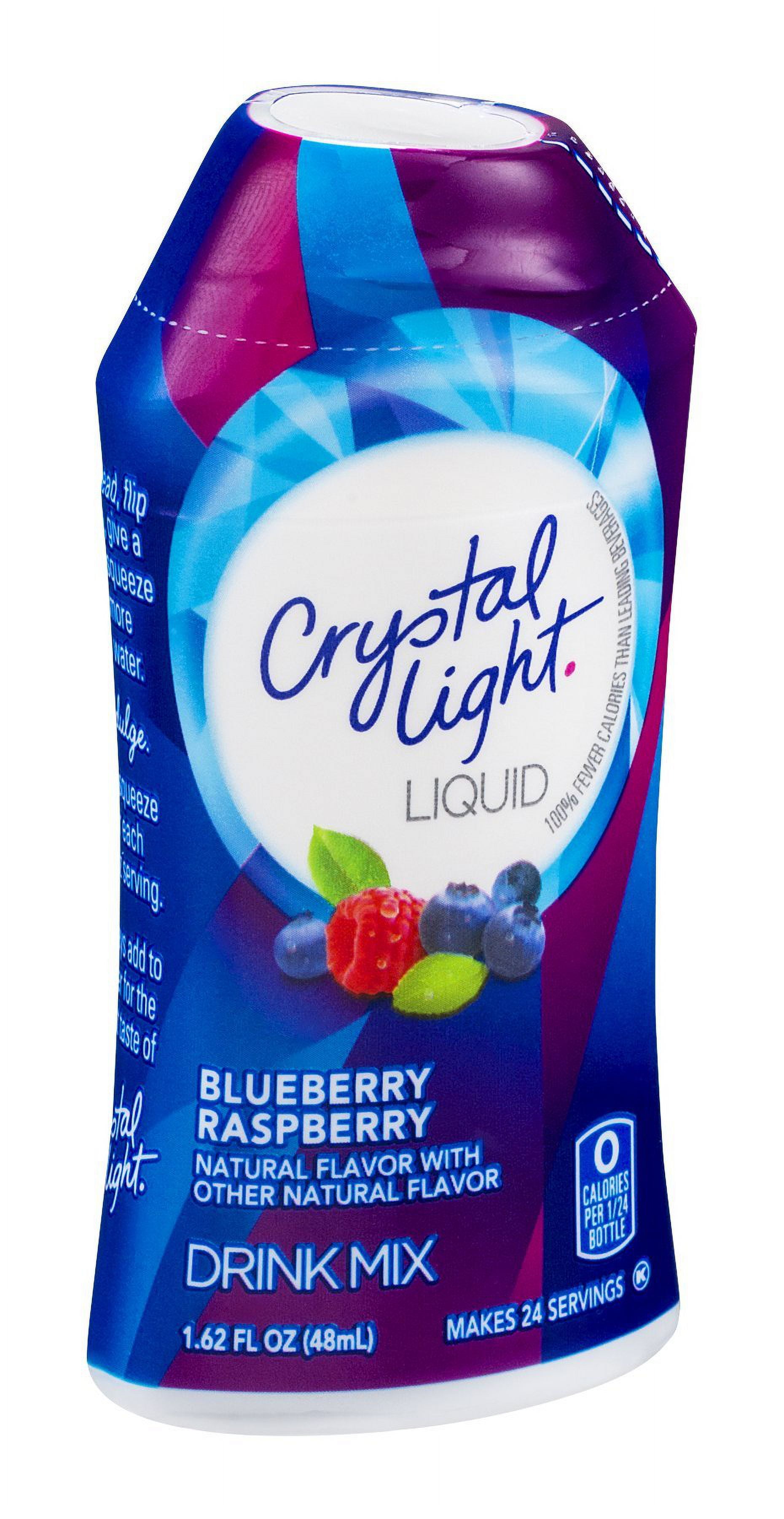 Crystal Light Liquid Drink Mix Blueberry Raspberry Flavor 1.62 Oz (Pack ...