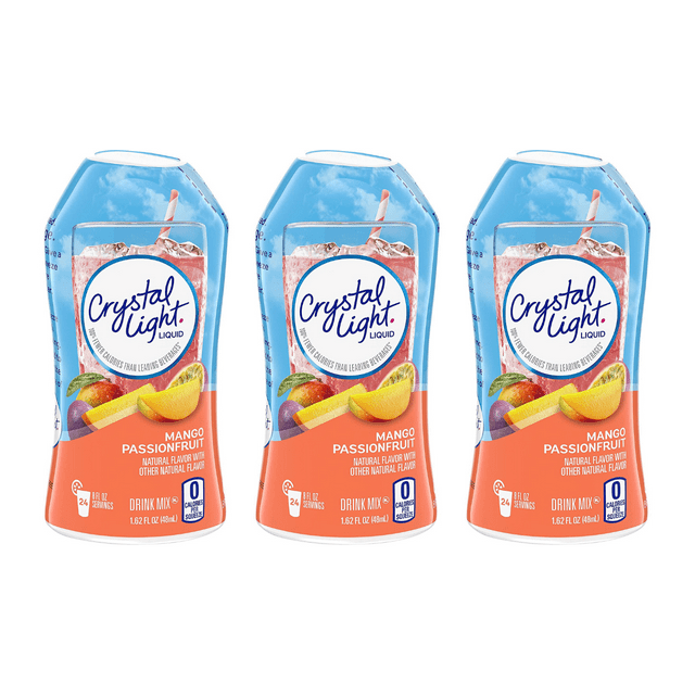 Crystal Light Liquid Drink Mix, Mango Passionfruit, 1.62 OZ (Pack of 3 ...