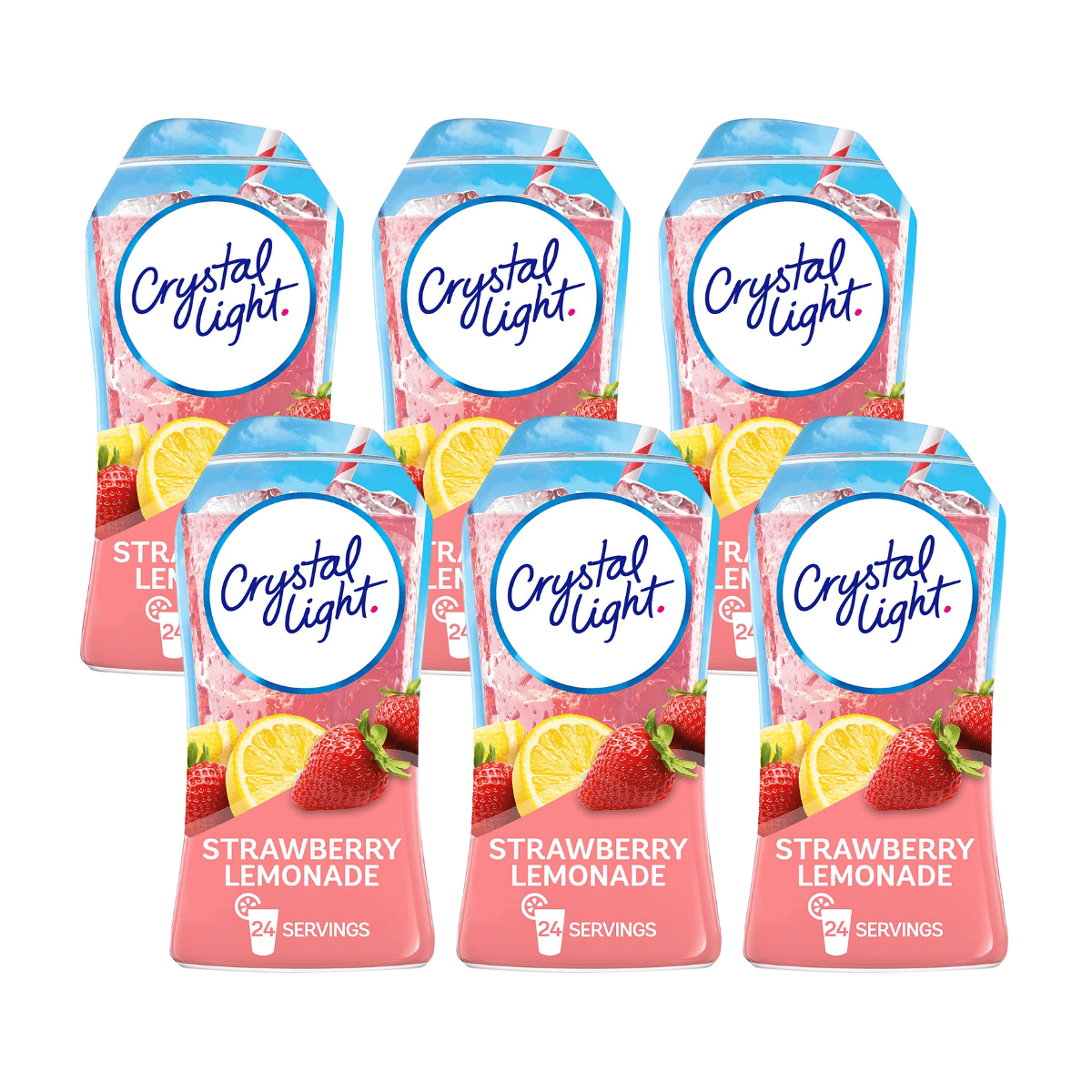 Crystal Light Liquid Drink Mix, Strawberry Lemonade, 1.62 OZ (Pack of 6 ...