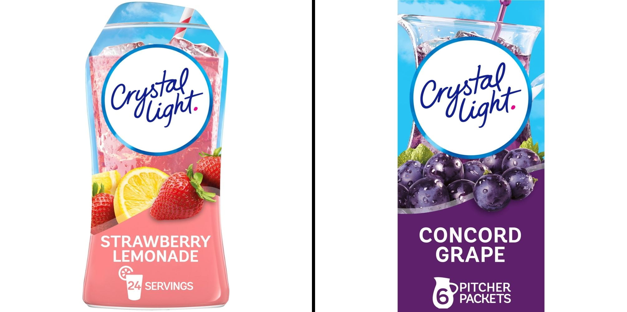 Crystal Light Liquid Strawberry Lemonade 1.62 fl oz & Crystal Light ...