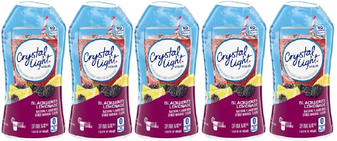 Crystal Light Liquid Water Enhancer Variety 5 each 1.62 fl oz bottles ...
