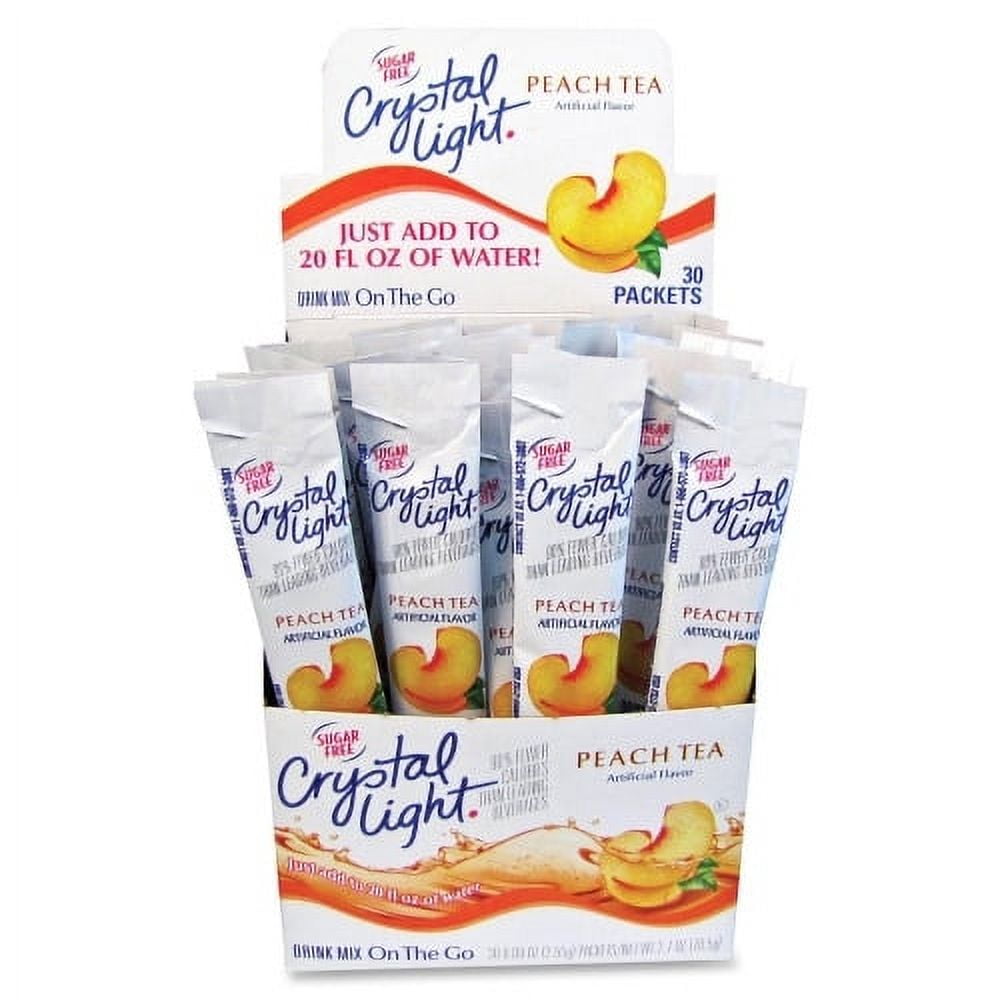 Crystal Light On-The-Go Mix Peach Sticks Powder - Peach Tea Flavor - 0. ...