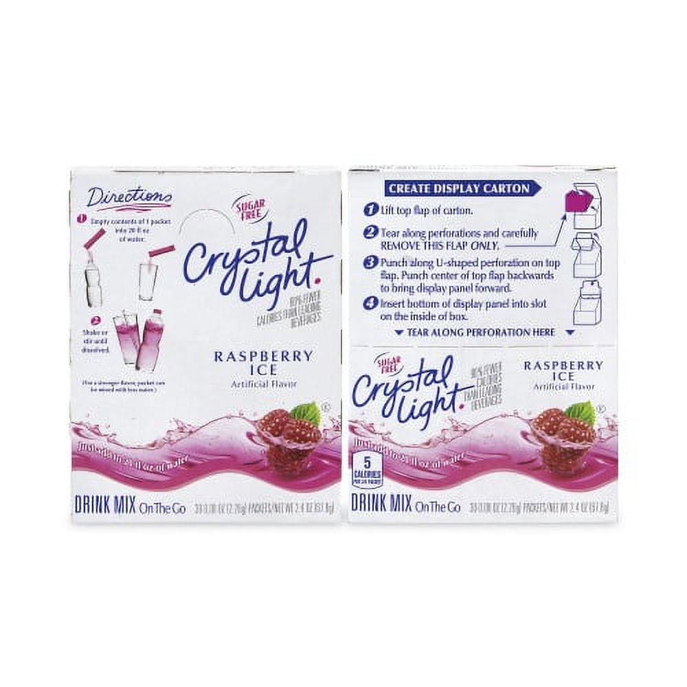 Crystal Light On-The-Go Sugar-Free Drink Mix, Raspberry Ice, 0.08 oz ...