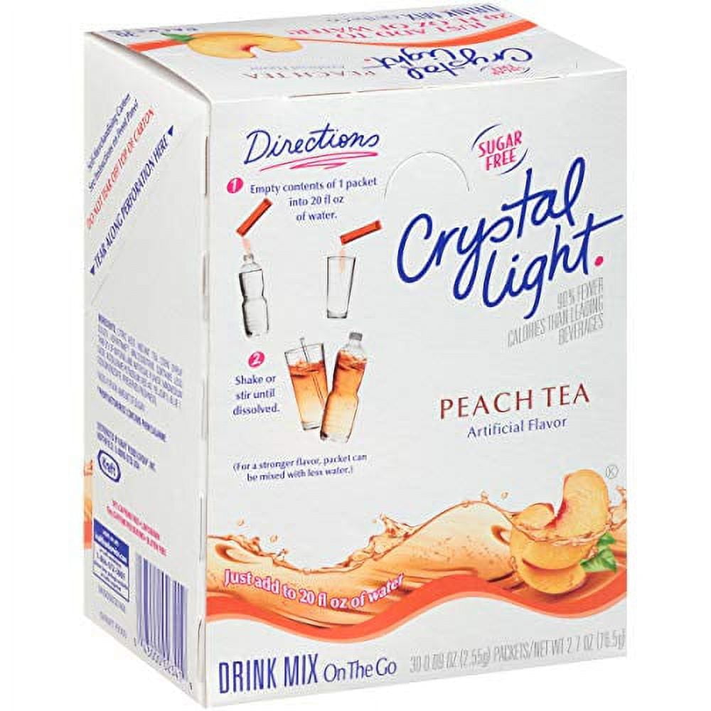 Crystal Light On the Go Single Serve Sugar-Free Peach Tea Mix, 2.7 oz ...