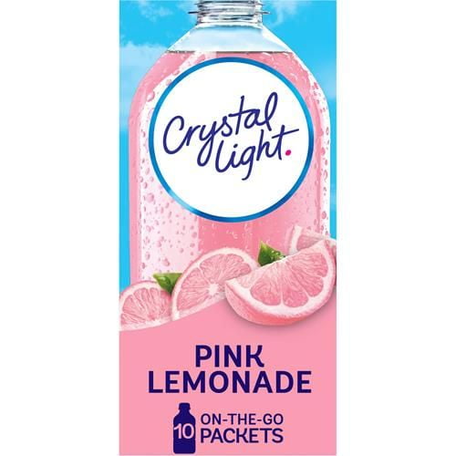 Crystal Light Pink Lemonade Powdered Drink Mix. .13 Oz Packet - Pack of 2 - Walmart.com