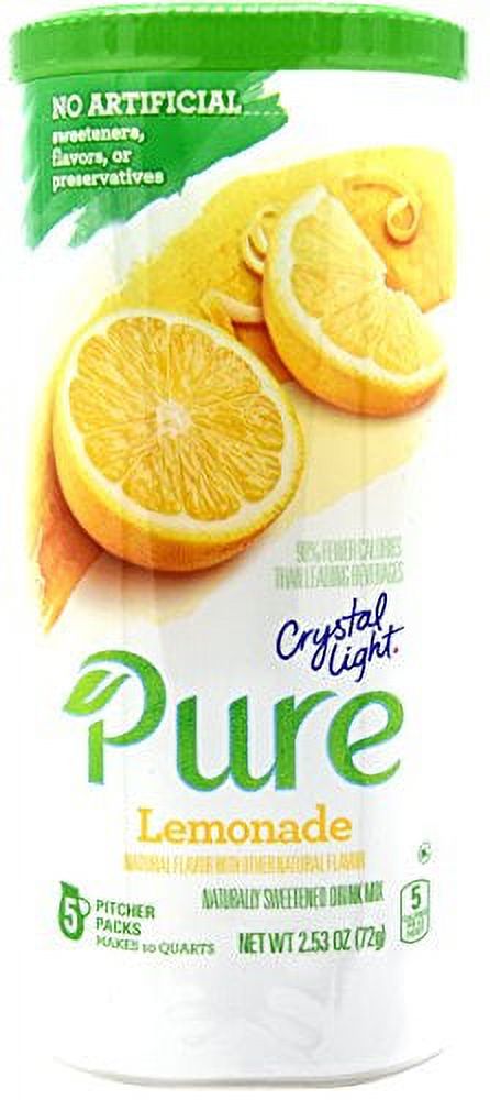 Crystal Light Pure Lemonade Drink Mix, 10-Quart Canister (6 Canister ...