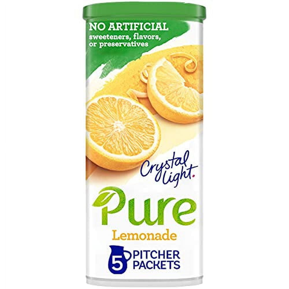 Crystal Light Pure Lemonade Naturally Flavored Powdered Drink Mix 5 ...