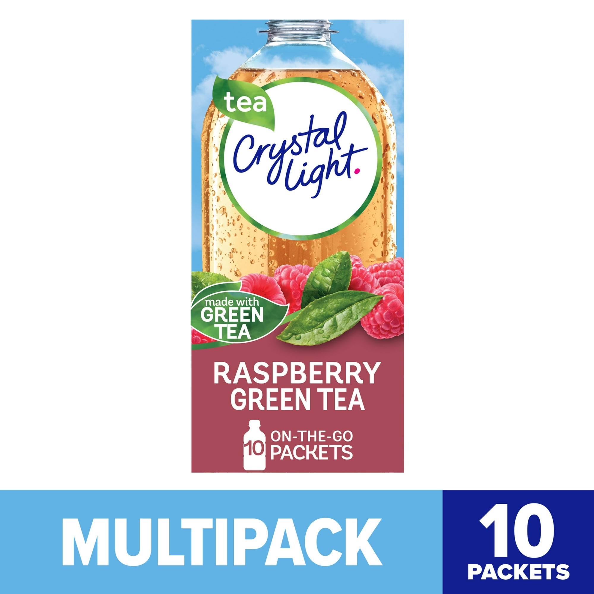 Crystal Light Raspberry Green Tea Sugar Free Drink Mix Singles, 10 ct ...