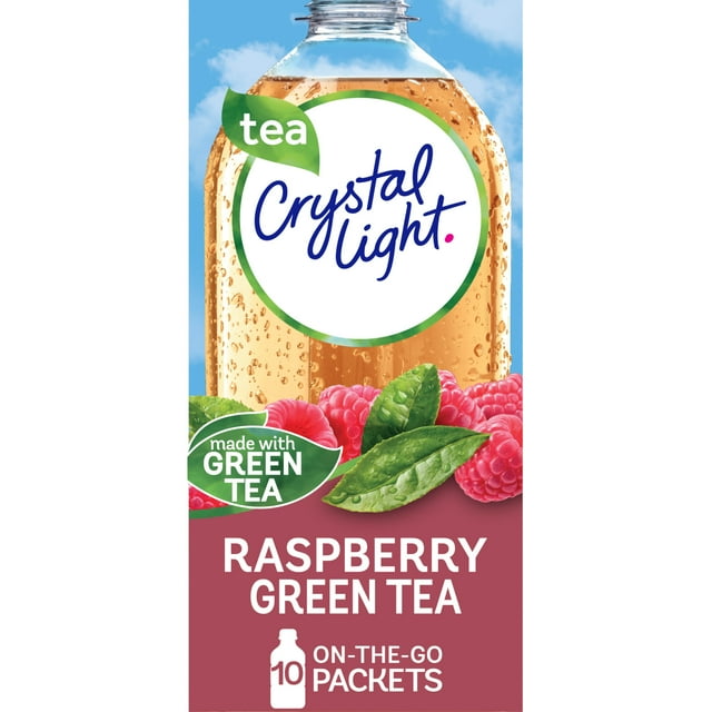 Crystal Light Sugar Free Iced Raspberry Green Tea Drink Mix, Water ...