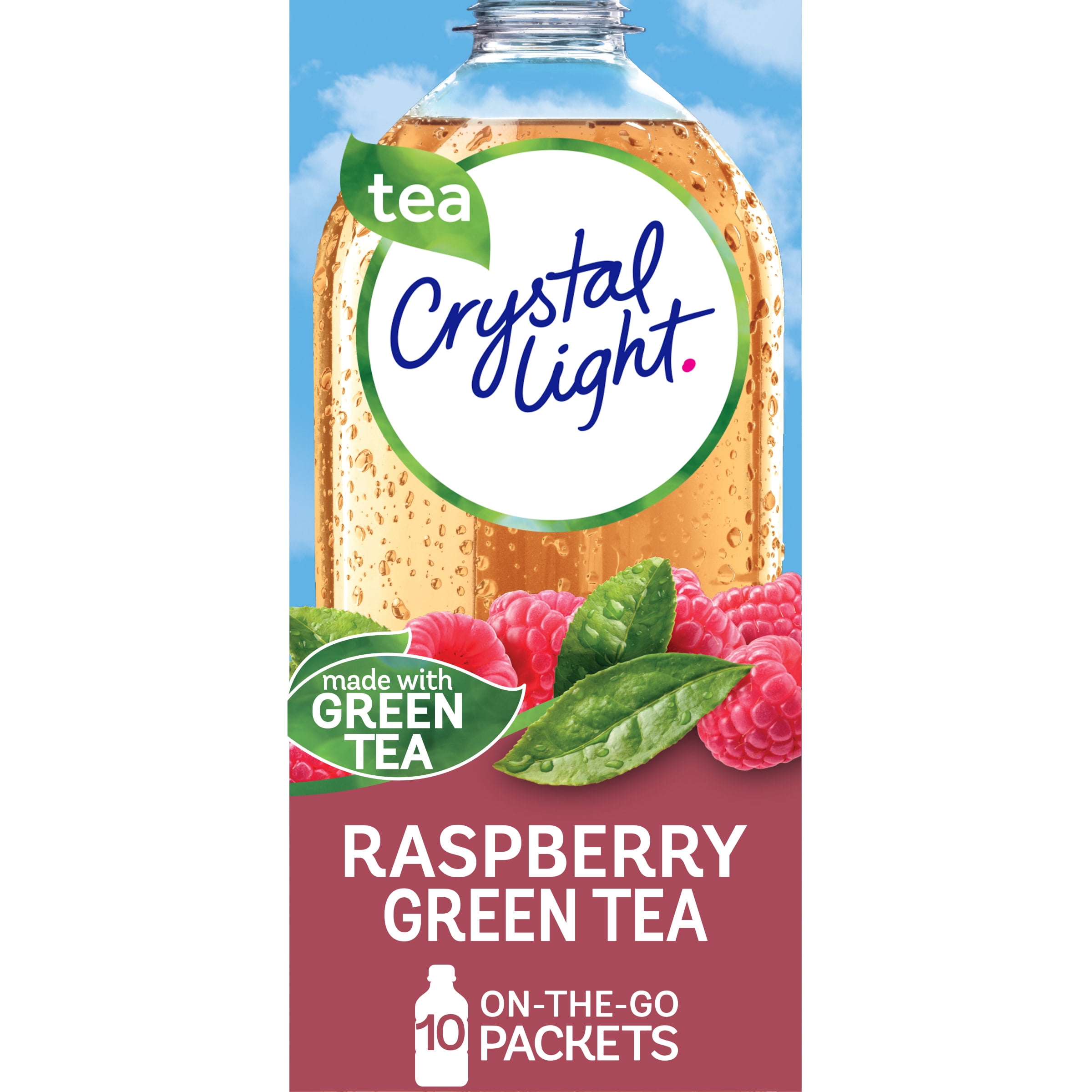 Crystal Light Raspberry Green Tea Sugar Free Drink Mix Singles, 10 ct ...