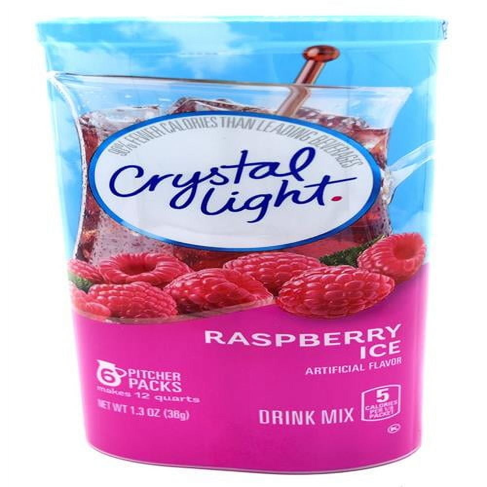 Crystal Light Raspberry Ice Flavor Drink Mix - 6 Ct Packaging May Vary ...