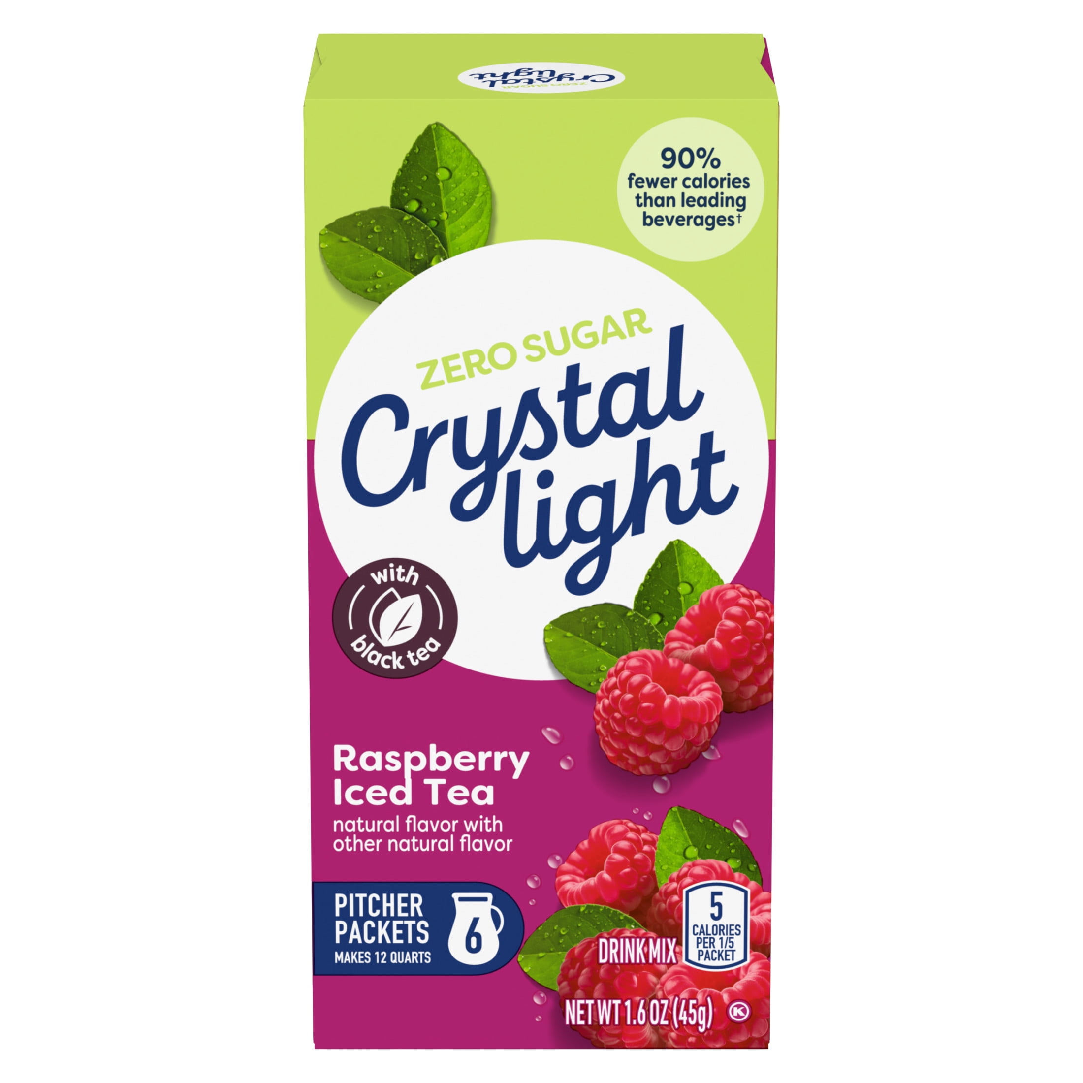 Crystal Light Raspberry Iced Tea Mix for Office Breakrooms - Walmart ...