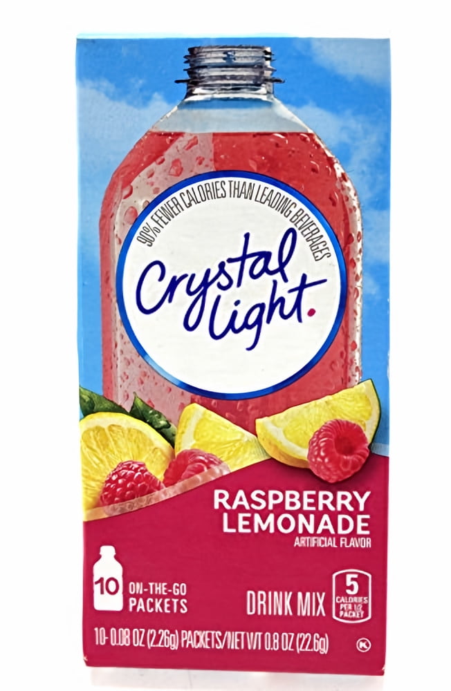 Crystal Light Raspberry Lemonade on the Go Drink Mix (Pack of 5 ...