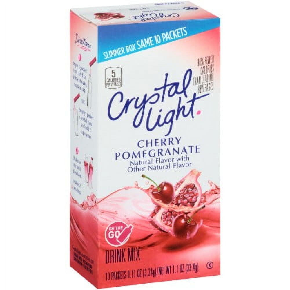 Crystal Light Sugar-Free Cherry Pomegranate Drink Mix (Pack of 10 ...