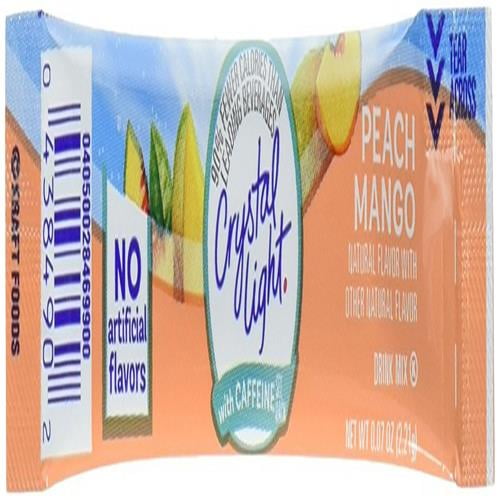 Crystal Light Sugar-Free Peach Mango Drink Mix (10 On-The-Go Packets ...