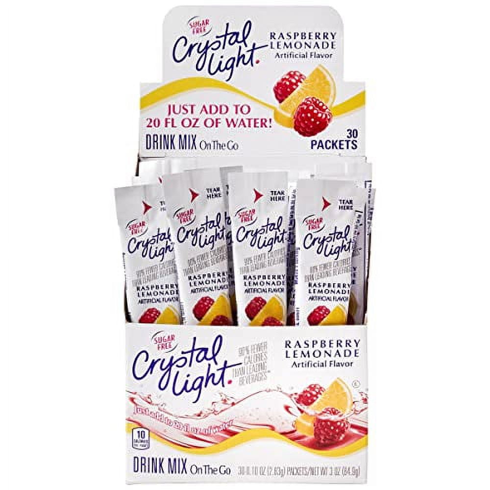 Crystal Light Sugar-Free Raspberry Lemonade On-The-Go Powdered Drink ...
