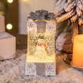 Crystal Light Up Santa Snowman Small Night Lamp for Christmas Desk ...