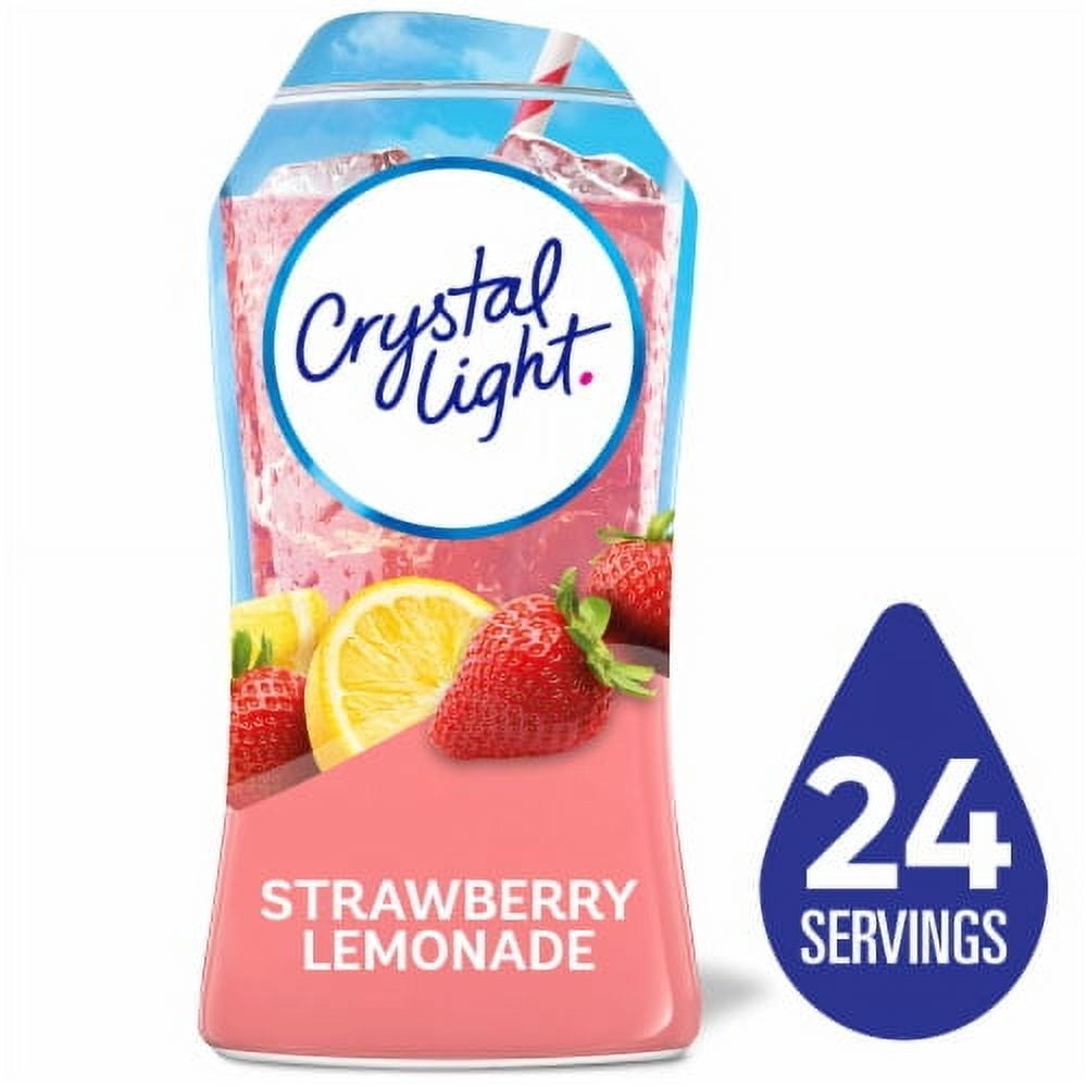 Crystal Light Zero Sugar Strawberry Lemonade, Water Enhancer, 1.62 oz ...