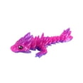 Crystal Lizard Shaped Figurine Realistic Texture Soft Material ...