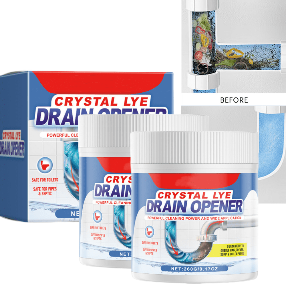 Crystal Lye Drains Opener, Pipelines Dredging Agent, Powerful Drains ...