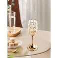 Crystal Metal Tealight Candlestick, Crystal Candle Holder Tea Light ...