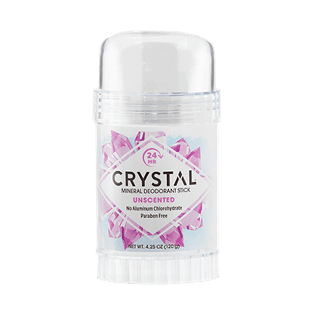 Crystal Natural Aluminum Free Mineral Deodorant Stick, Unscented, 4.25 ...