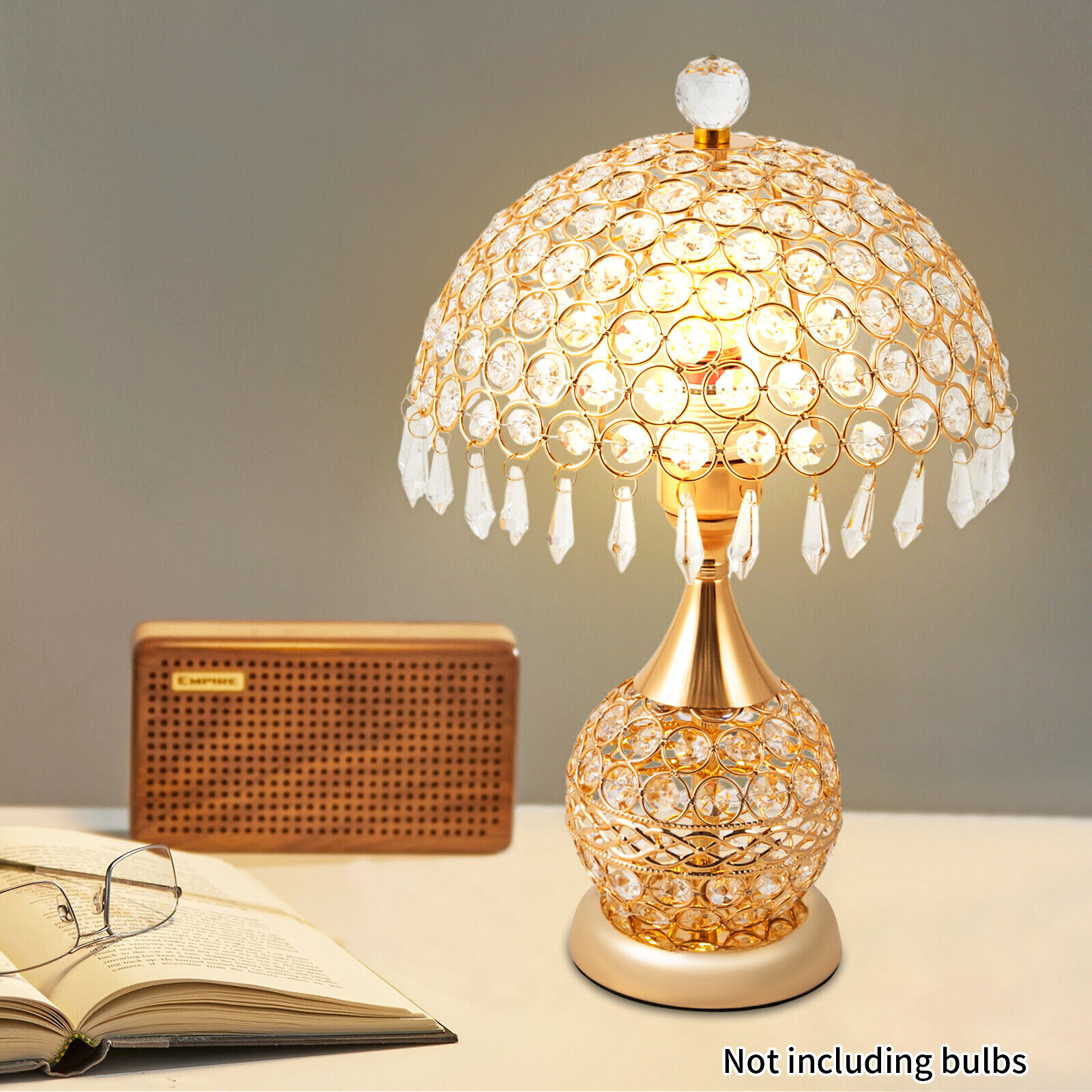 Crystal Modern Table Lamp Luxury Decorative Bedside Nightstand Table ...