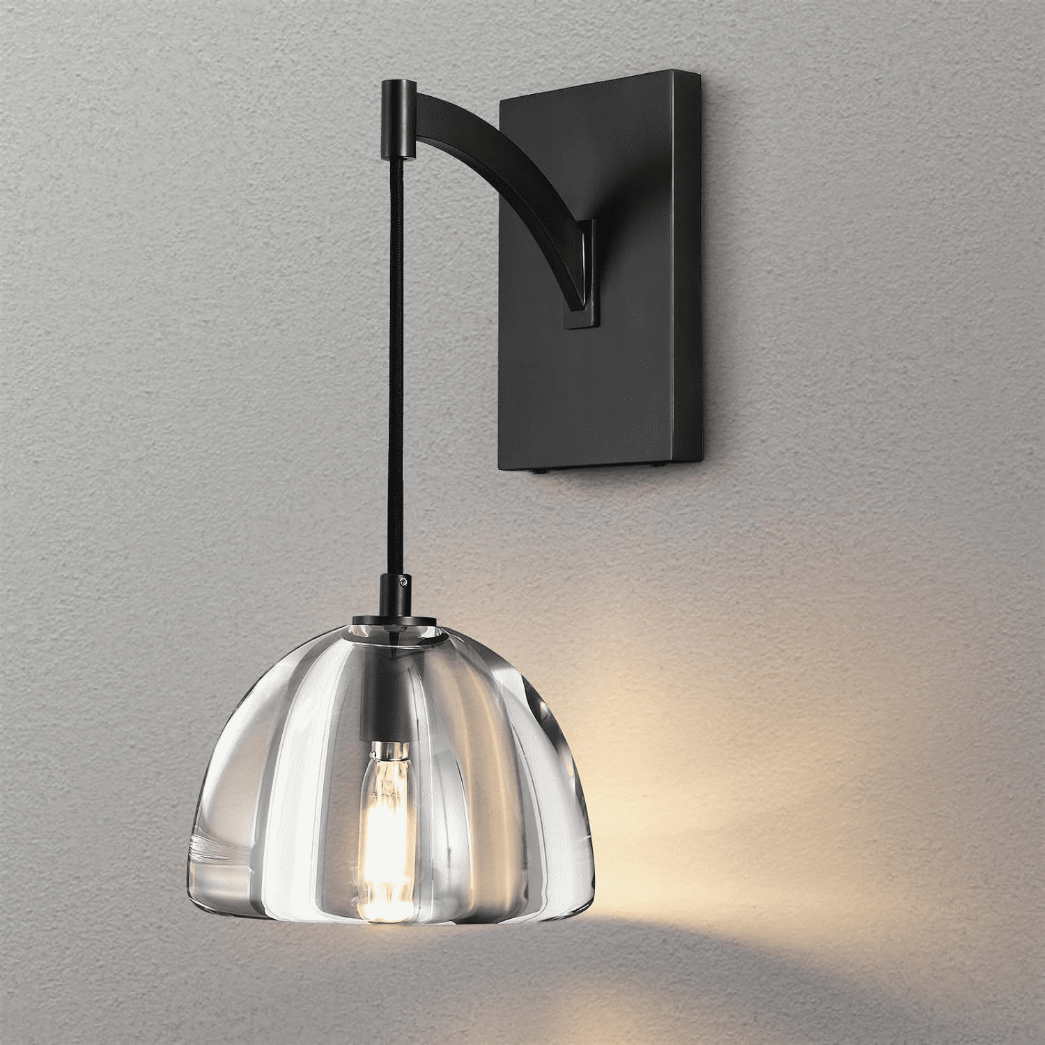 Crystal Modern Wall Sconce,Black Sconces Wall Lighting,Bathroom Sconces ...