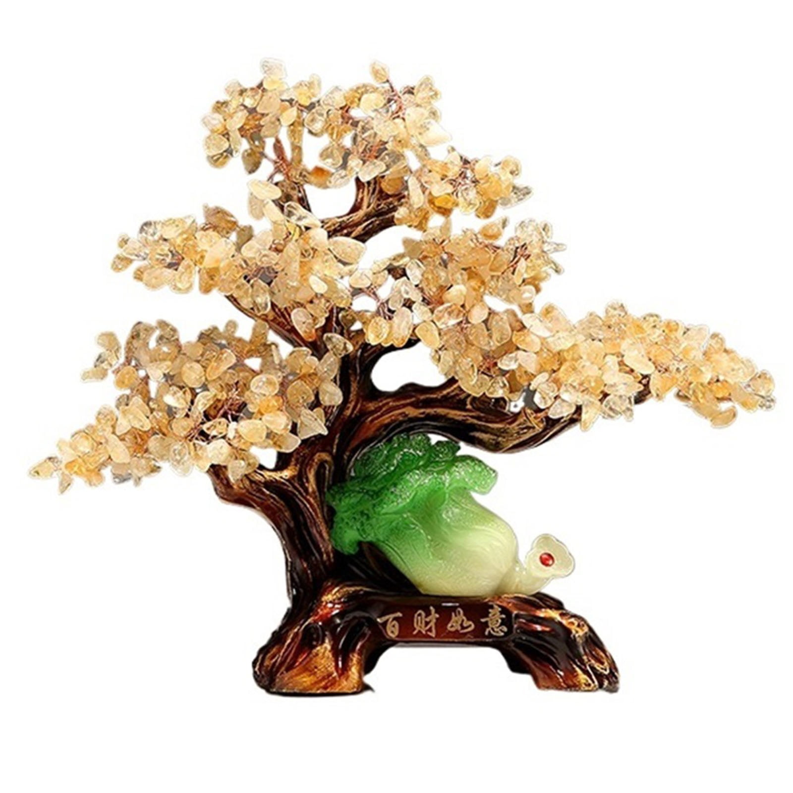 Crystal Money Tree Feng Shui Statue Wealth Decoration | Fortune Tree ...