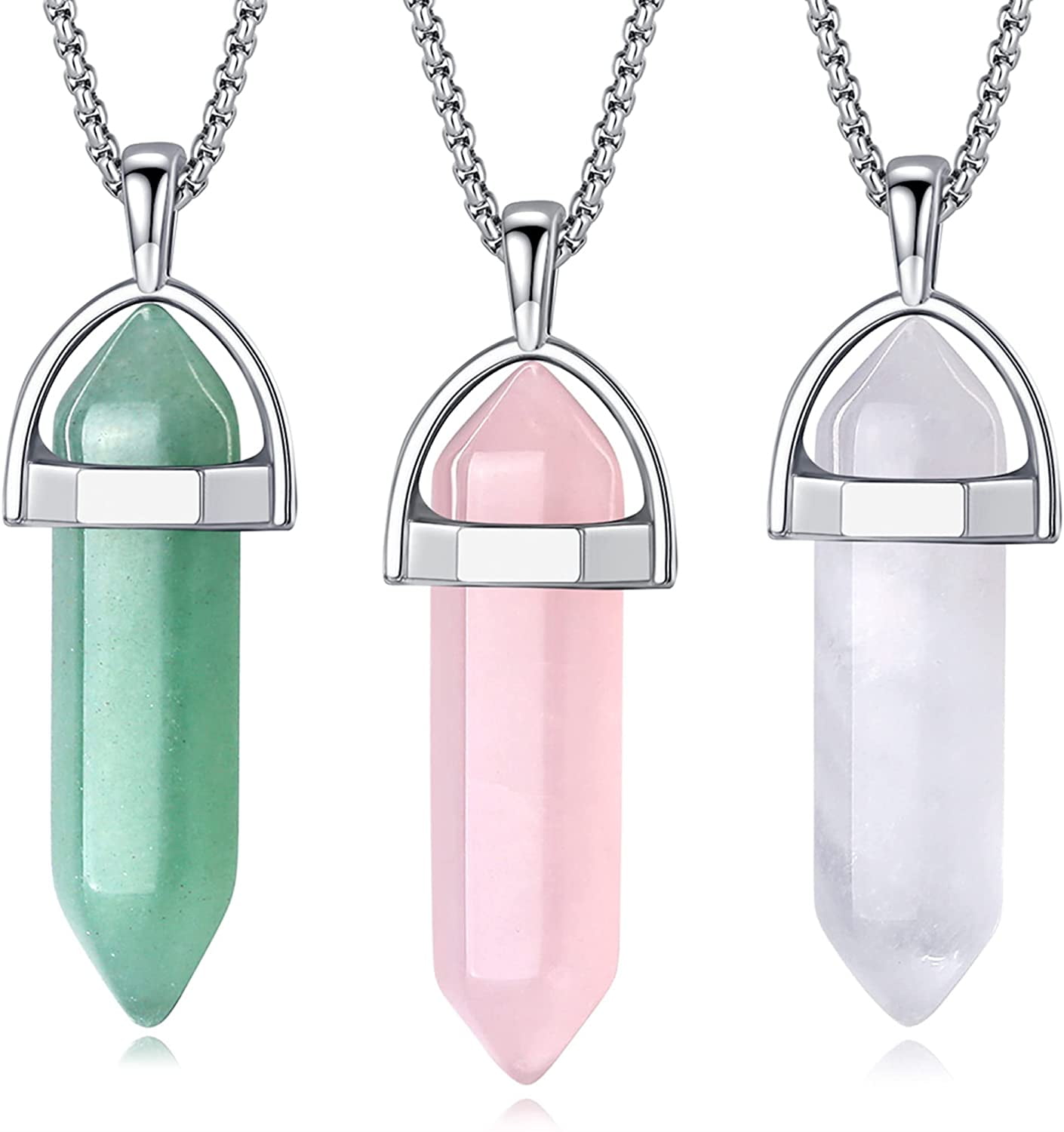 Customer reviews for Crystal Necklace Healing Amethyst Black Obsidian ...