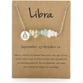 Crystal Necklace for Women – Natural Stone Beads, Zodiac Charm ...