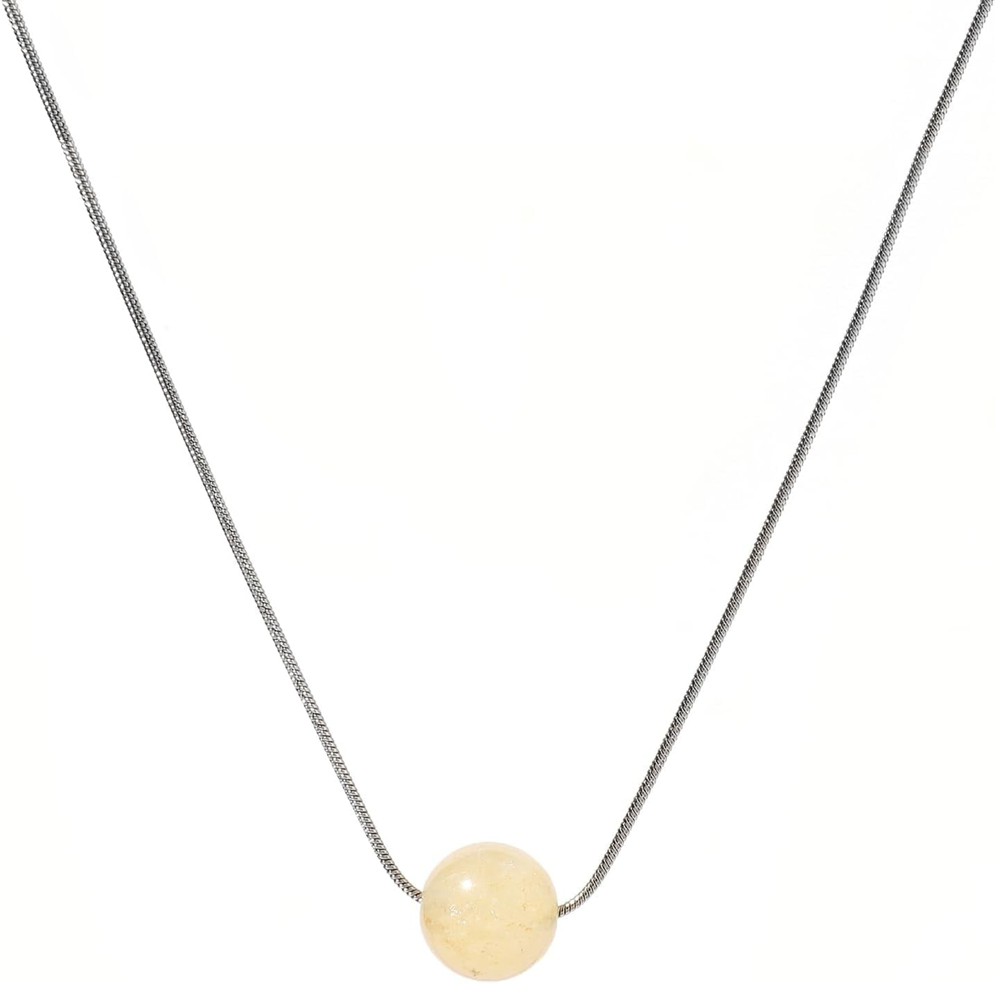 Crystal Necklaces for Women 10mm 18K Gold White Plated Crystal Pendant ...