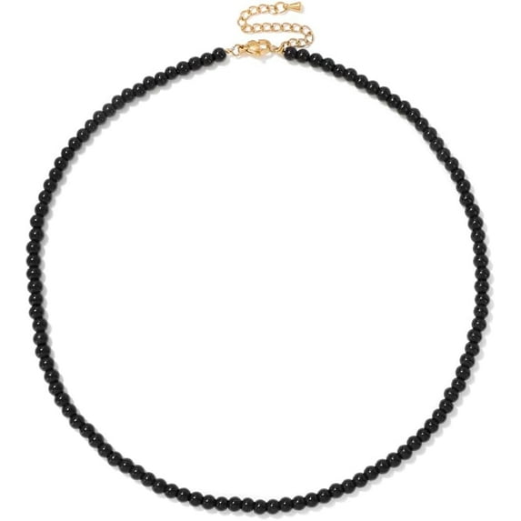 Crystal Necklaces for Women 4mm Handmade Natural Stone Choker Beaded ...