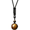 Crystal Necklaces for Women Men, Tigers Eye Amethyst Obsidian Pendant ...