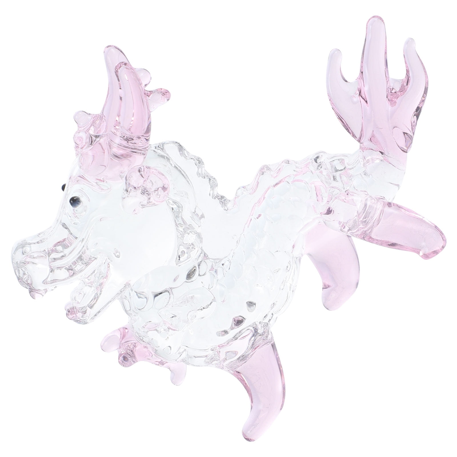 Crystal Ornaments Adorable Dragon Figurine Garden Sculptures Models ...