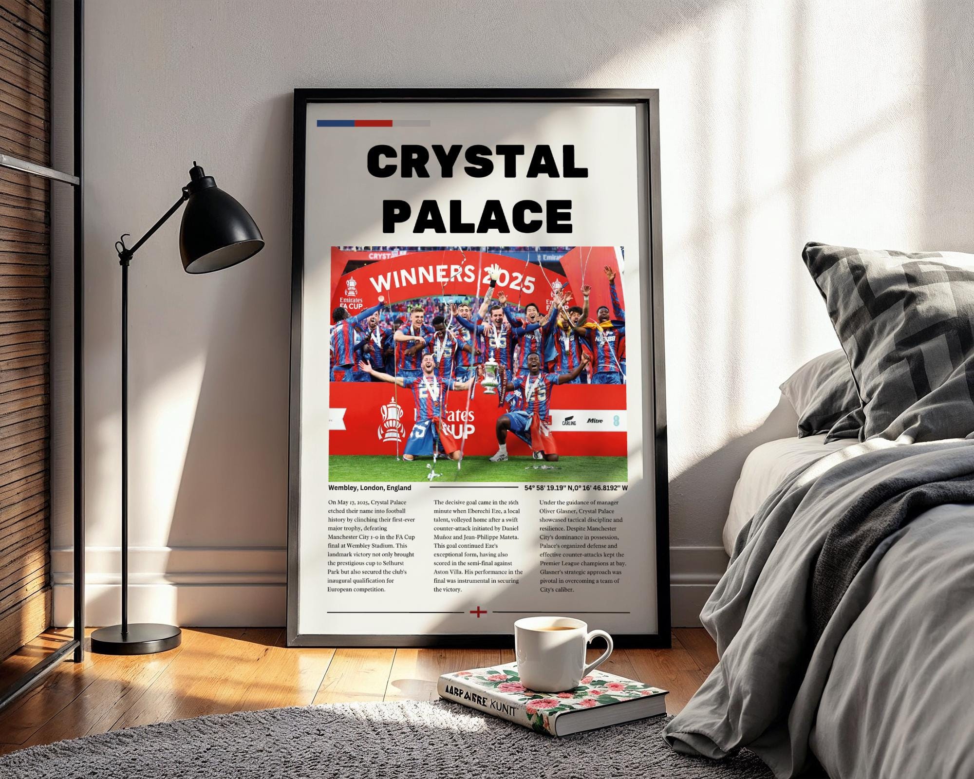 Crystal_Palace Poster, Quality Football Memorabilia Print, Wall Art, FA ...