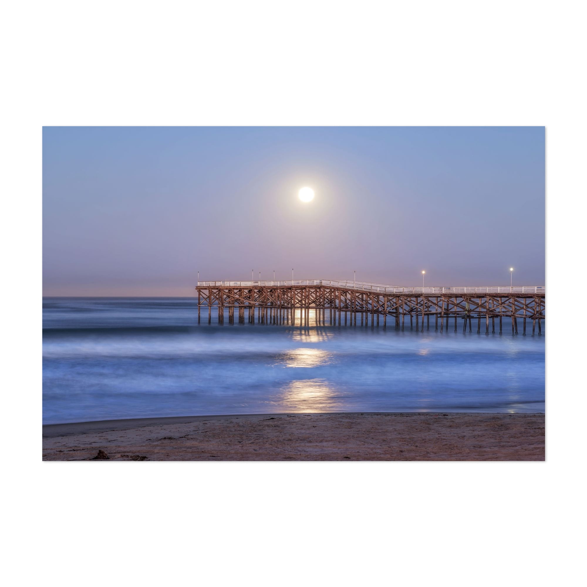 Crystal Pier By Moonlight - San Diego California Photography Beach Moon ...
