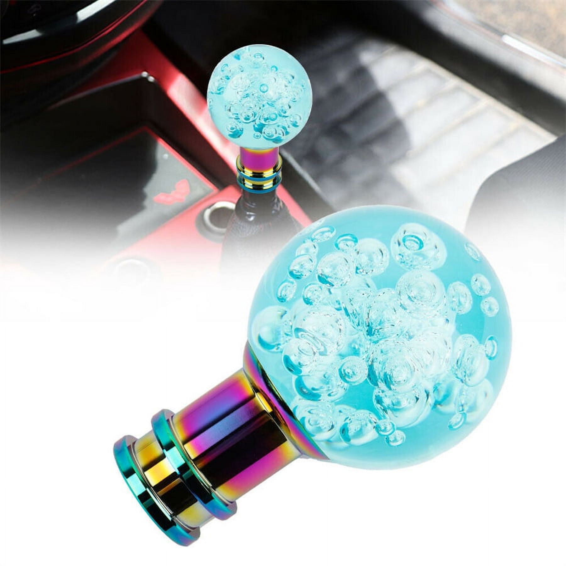 Crystal Pink Car Manual Shift Knob Gear Shifter Head Shift Knob Stick ...