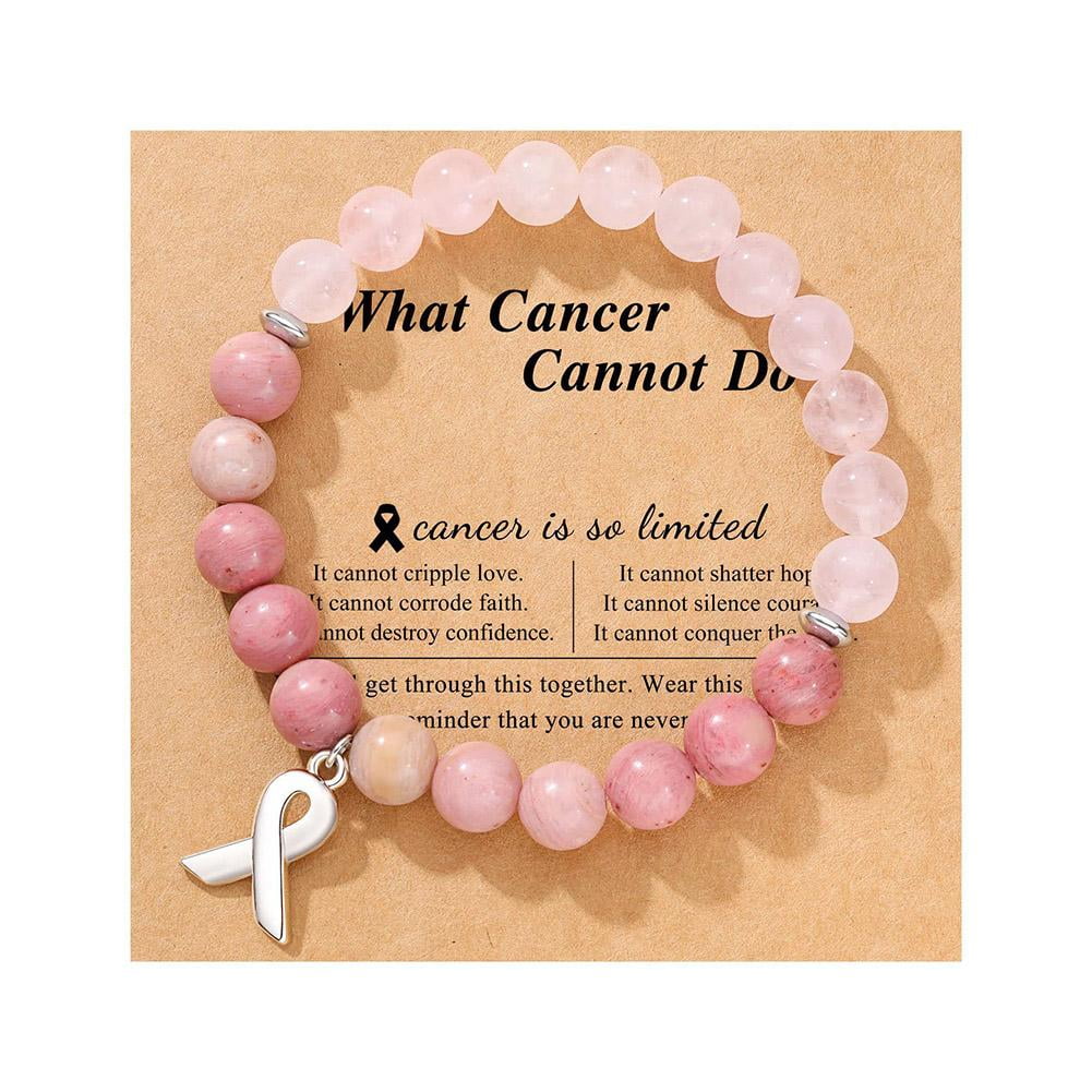 Crystal Pink Ribbon Breast Cancer Awareness Bracelets Gift 2024 W1D0 ...