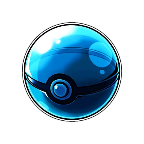 Crystal Poke Ball Waterproof Sticker Phone Decal Water Bottle Stickers ...