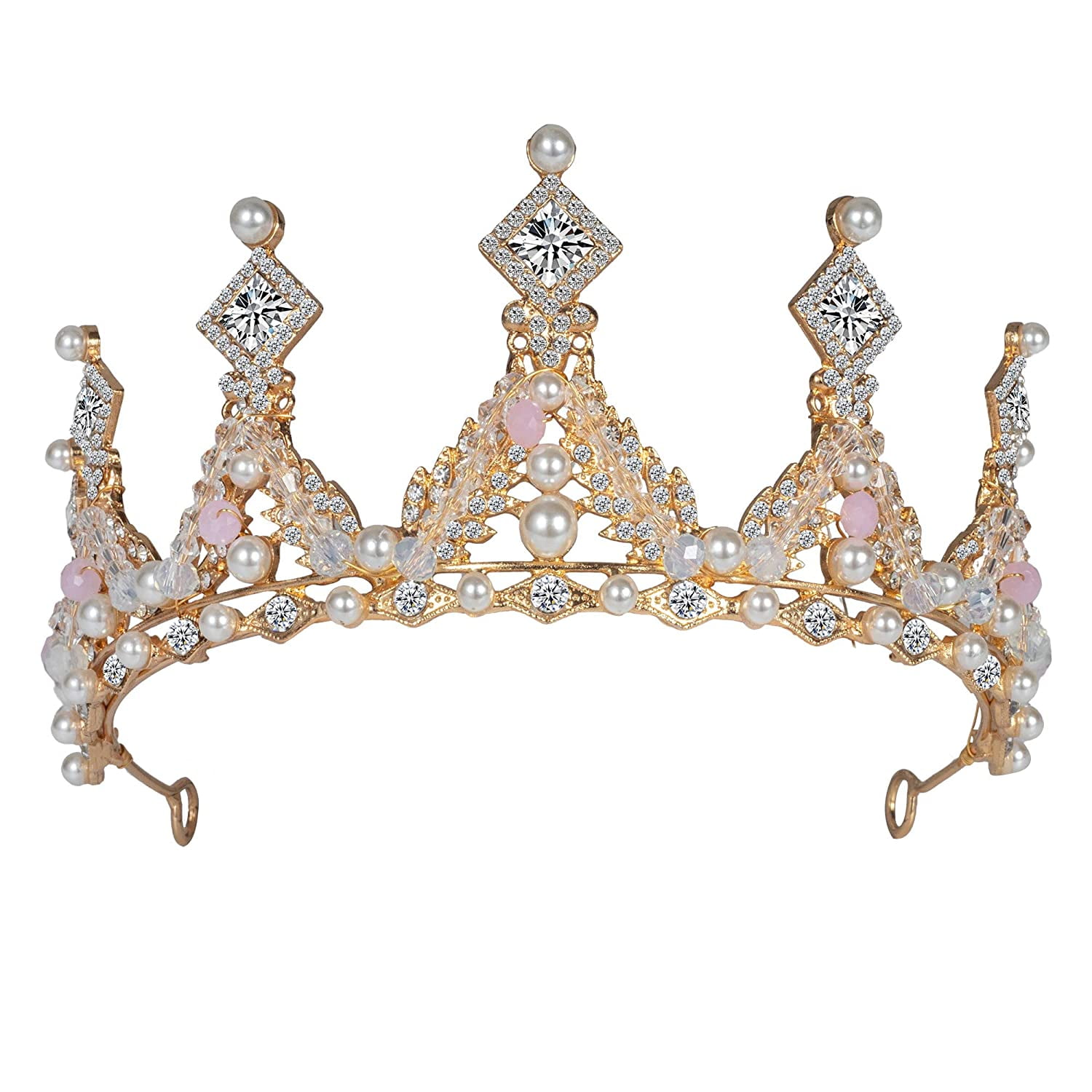 Crystal Princess Crown For Girls,Gold Kid Birthday Tiaras With ...