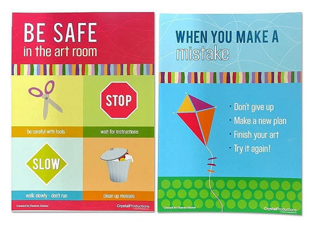 Crystal Productions Art Room Basics Posters, 4 Posters for Art ...
